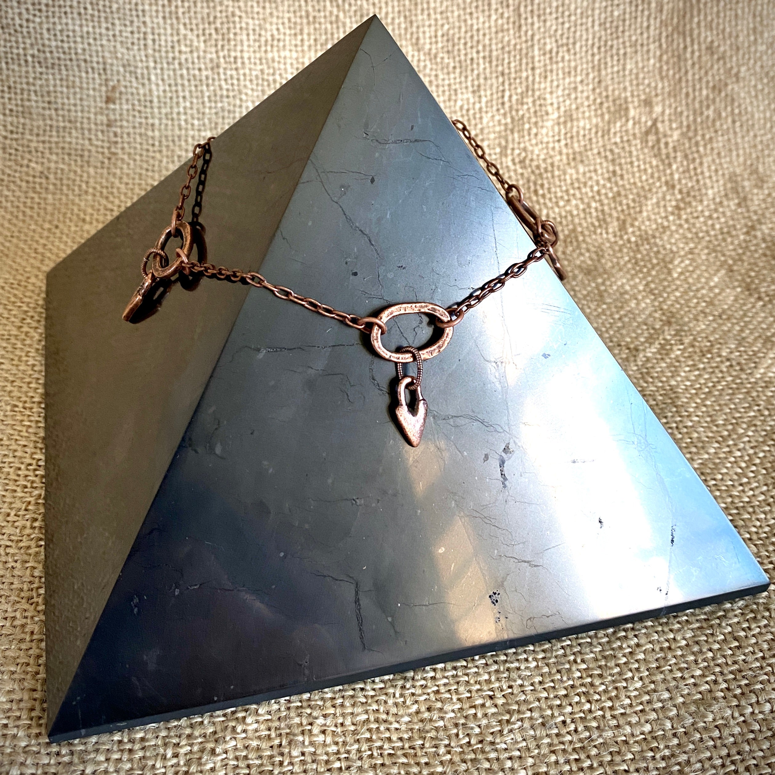 Large Pyramid Copper Toppers – Shungite Queen